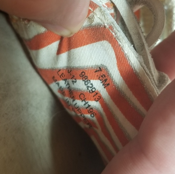 Sperry | Shoes | Sperry Topsider Orange Gold Boat Shoe 75 | Poshmark